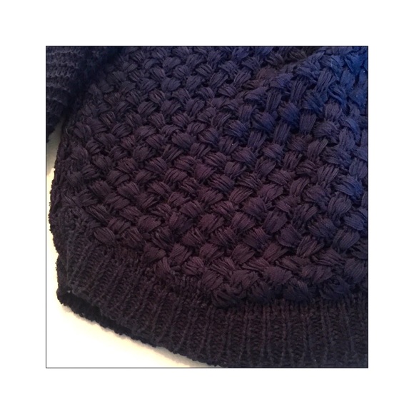 Fever | Sweaters | Open Knit Weave Crewneck Sweater In Navy | Poshmark
